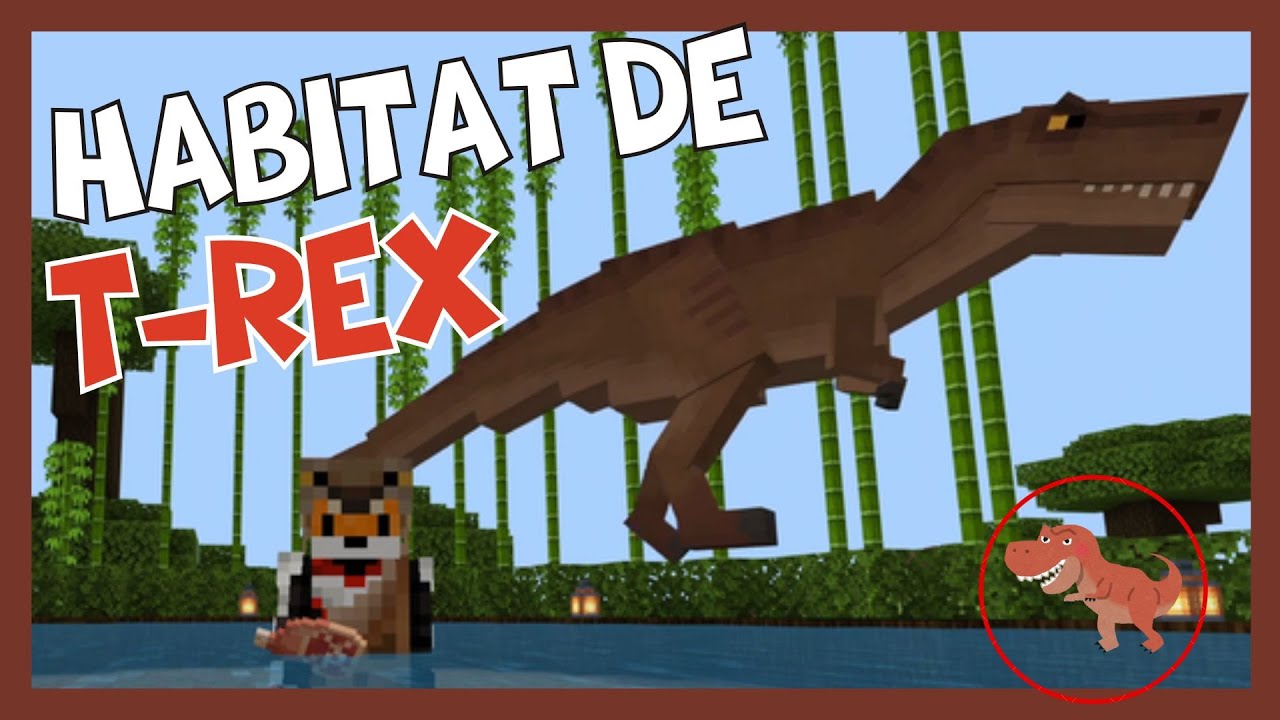 Hice el MEJOR HABITAT para T-REX en MINECRAFT!! ️🦖 - YouTube