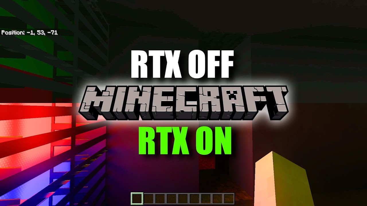 Minecraft RTX On vs Off Win 10 beta release (reupload, audio fixed ...