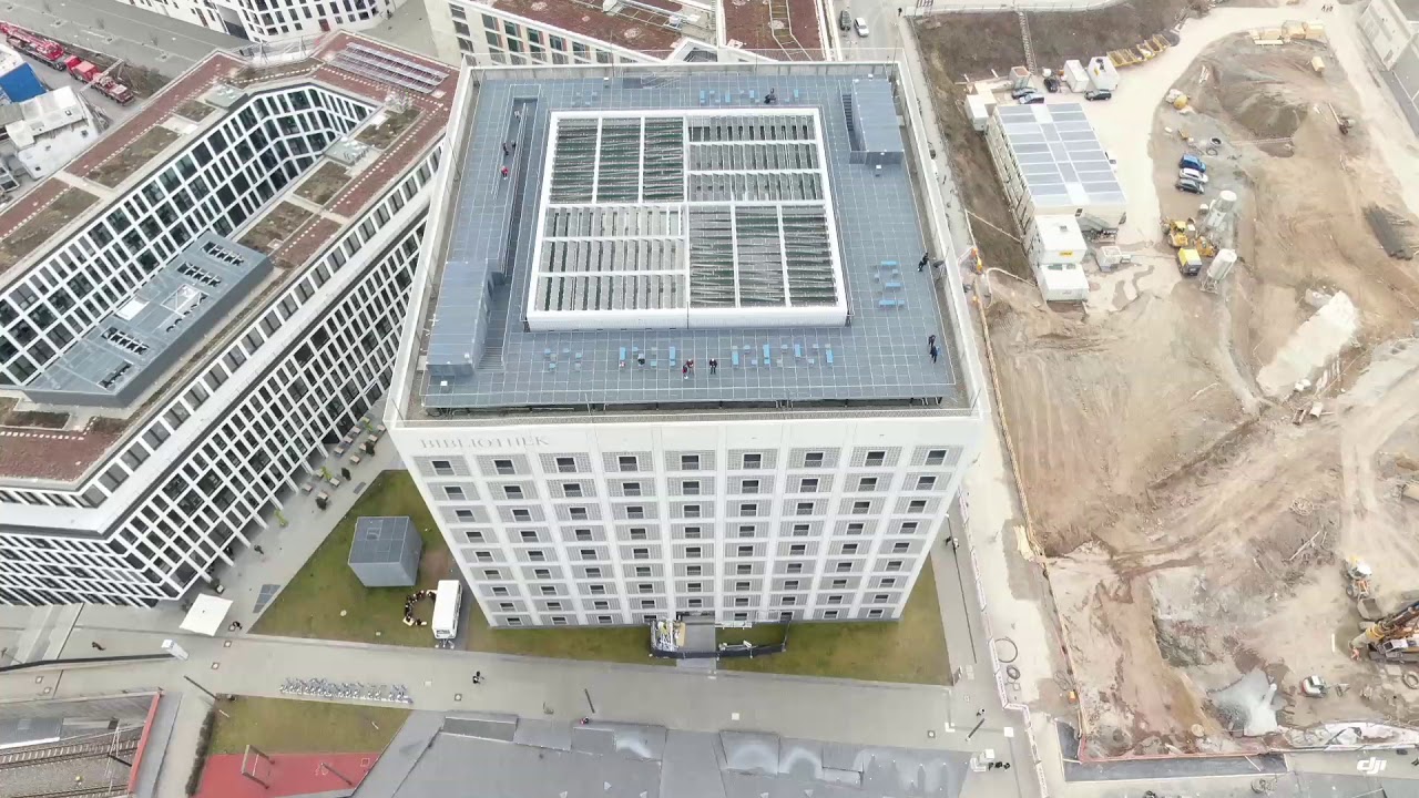 Library rooftop Stuttgart Germany - YouTube