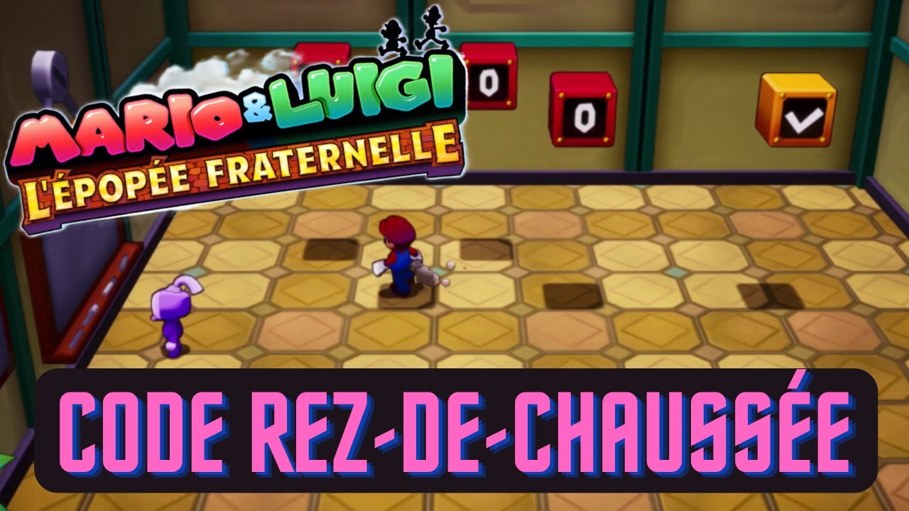 SOLUCE Obtenir le CODE du RDC sur Nababia dans LUIGI et MARIO : L ...