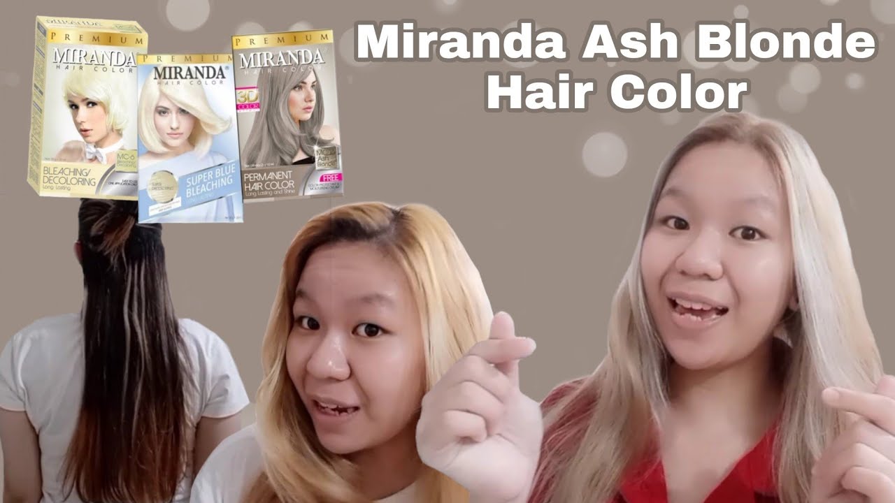 Miranda Ash Blonde Hair Color Tutorial and Review - YouTube