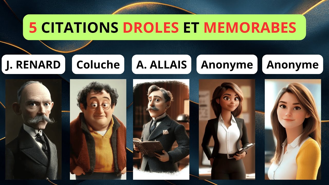 5 Citations drôles pour égayer votre journée - YouTube
