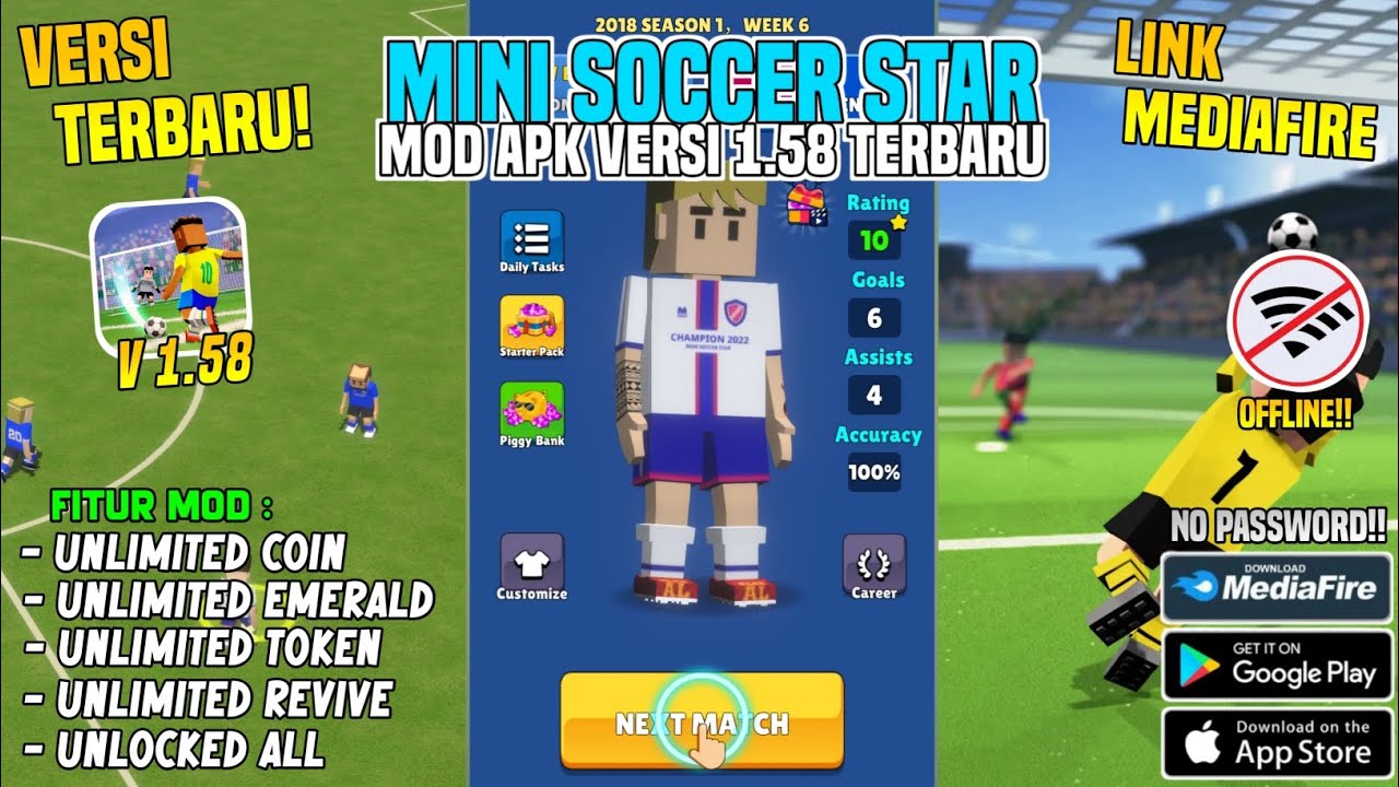 Mini Soccer Star Mod Apk Versi 1.58 Terbaru 2025 - Unlimited All ...