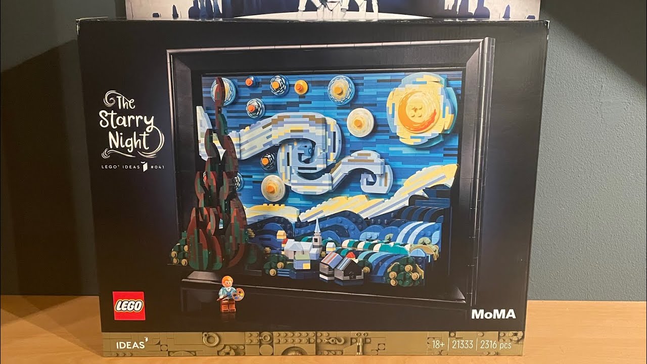Unboxing van LEGO Moma: The Starry Night (De sterrennacht)van Vincent ...