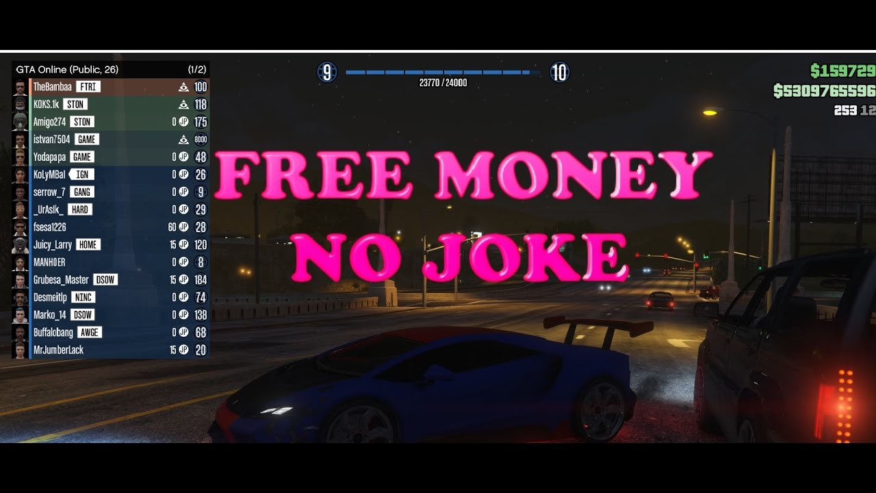 *PATCHED* 90mil in 1 sec *UNDETECTED* *NON CLICKBAIT* *NO JOKE* GTA 5 ...