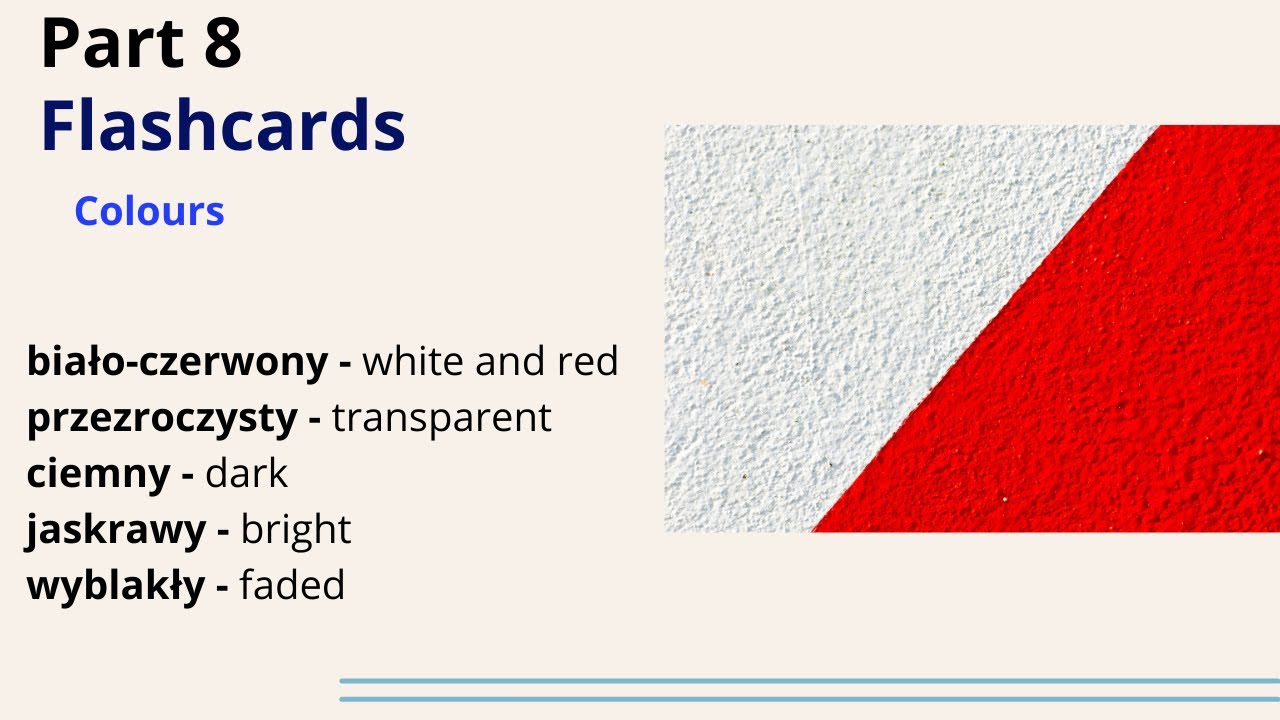 Master Polish Colours With Interactive Flashcards! Part 8 - YouTube