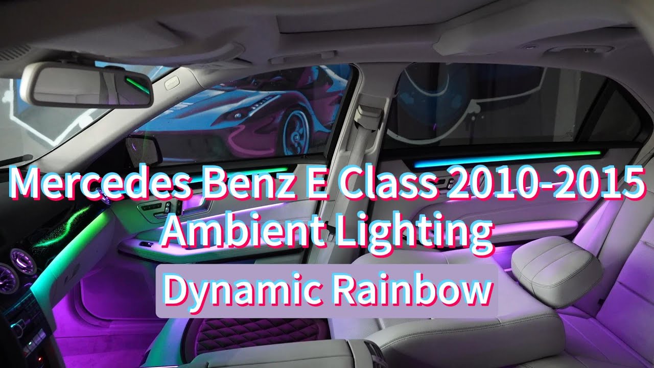64 Colors LED Mercedes Benz E Class W213 Ambient Lighting Interior Led ...