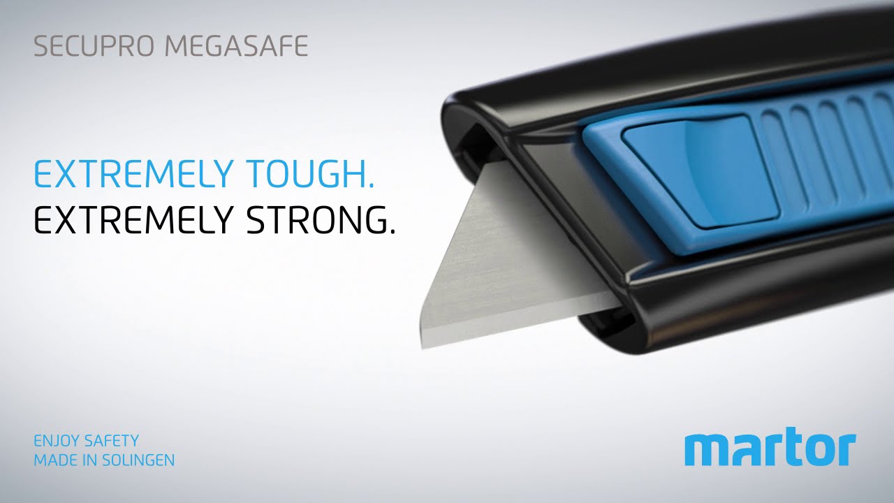 Safety knife MARTOR SECUPRO MEGASAFE product video - YouTube