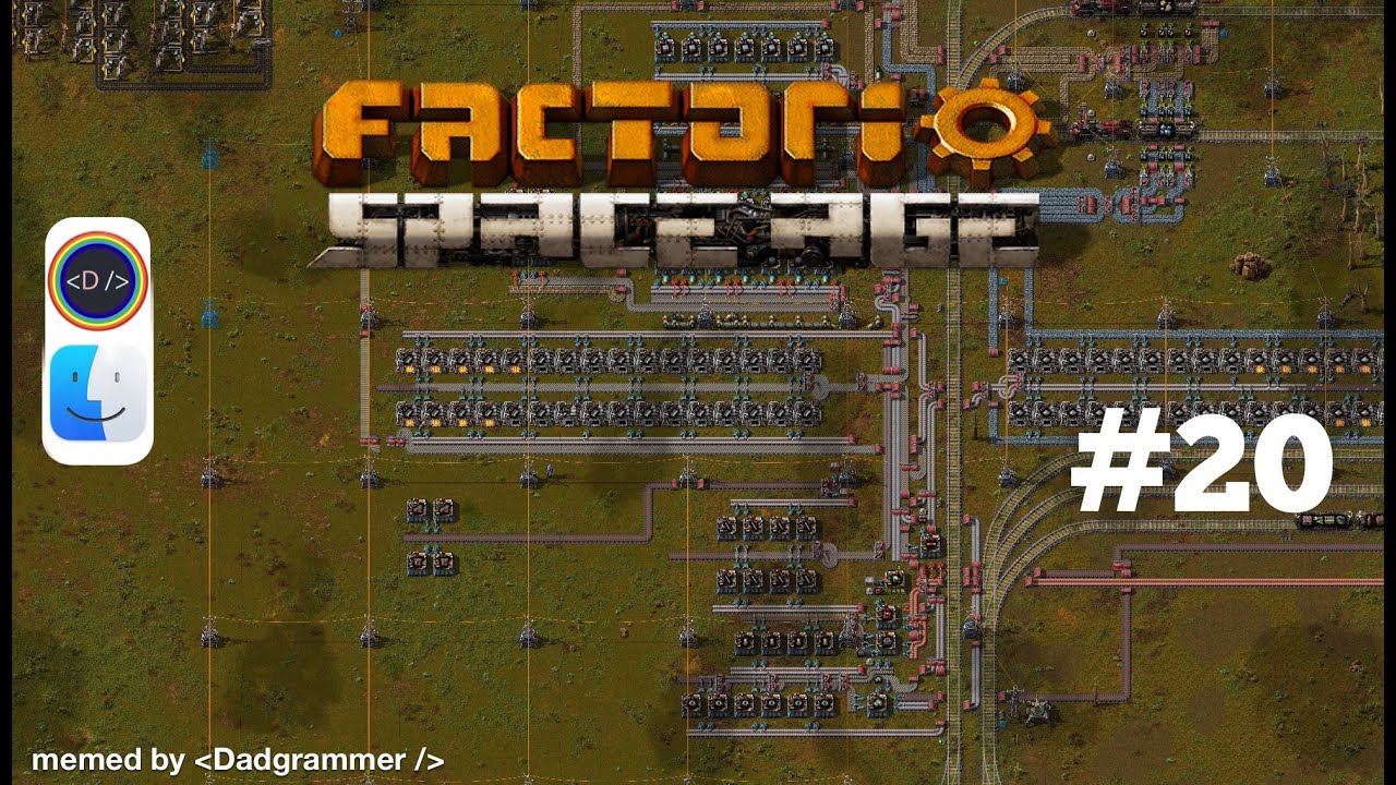 Factorio: Space Age #20 Droga do rakiety, niebieskie jednostki obliczeniowe, on macOS - YouTube