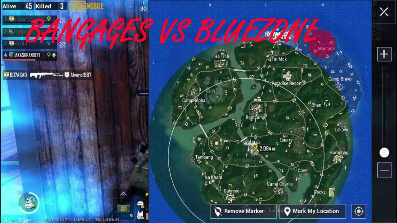 |||BLUEZONE VS BANDAGES |||PUBG MOBILE ||| SHANHOK MAP||| - YouTube