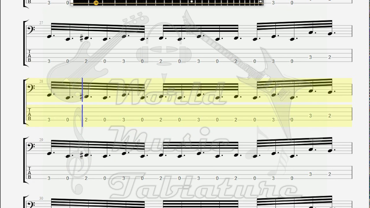 Deicide Dead By Dawn BASS GUITAR TAB - YouTube