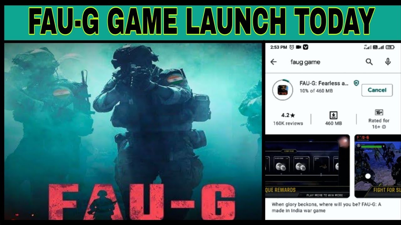 How to play FAU-G | gameplay faug | first time faug | download | faug ...