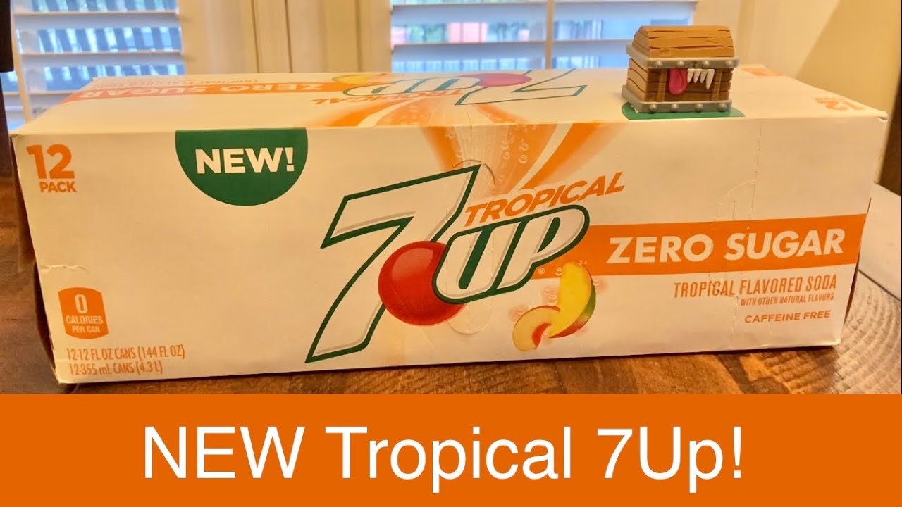 NEW Tropical 7Up! Refreshing New Flavor! Review - YouTube