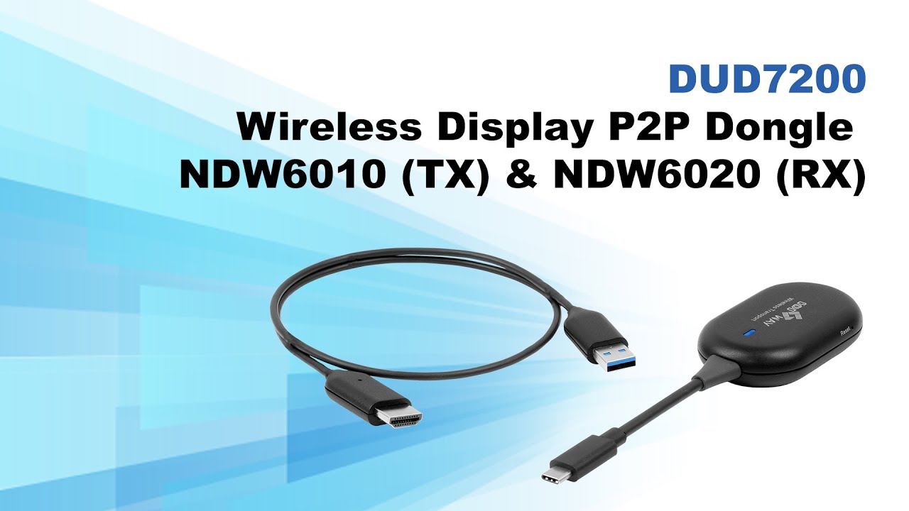 NDW6000 Series Wireless Display P2P Dongle NDW6010 (TX) & NDW6020 (RX ...