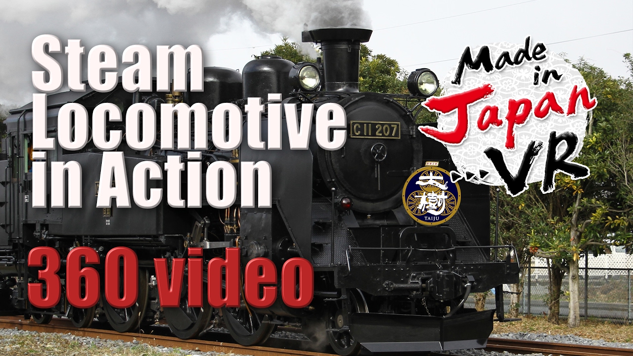 Steam Locomotive coming back! 360 view - YouTube