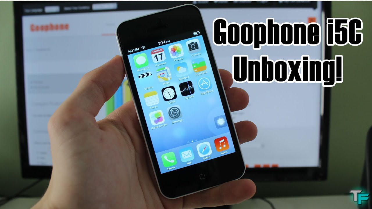 Goophone i5C - Unboxing (1:1 iPhone 5C Replica With Android (4.2) - YouTube