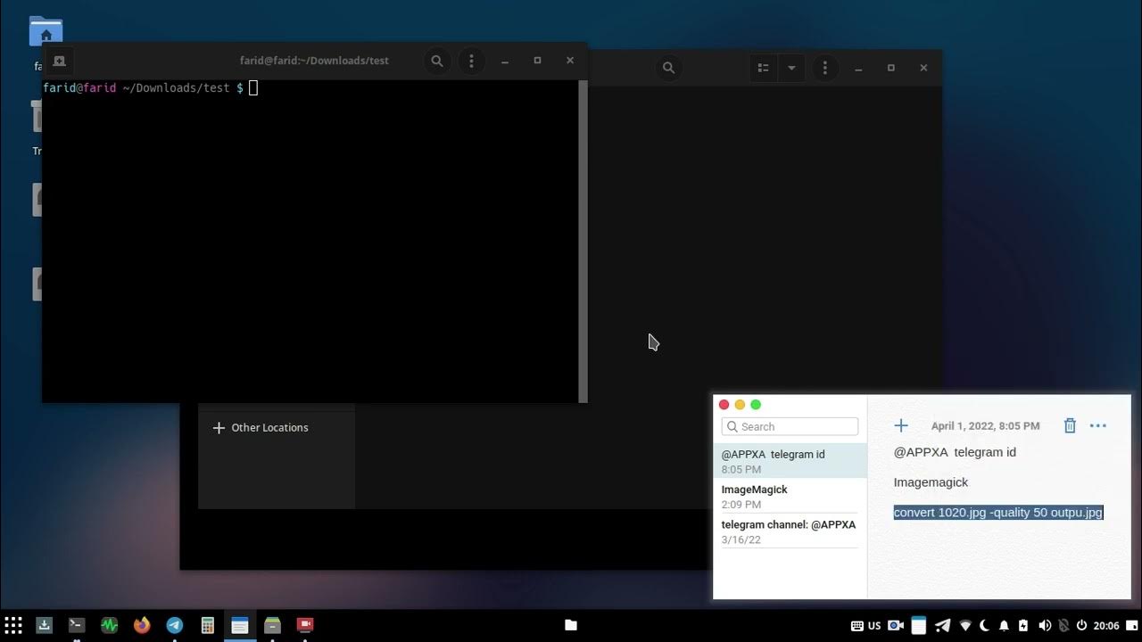 Resize reduces image with imagemagick کاهش حجم تصاویر ایمیج مجیک - YouTube