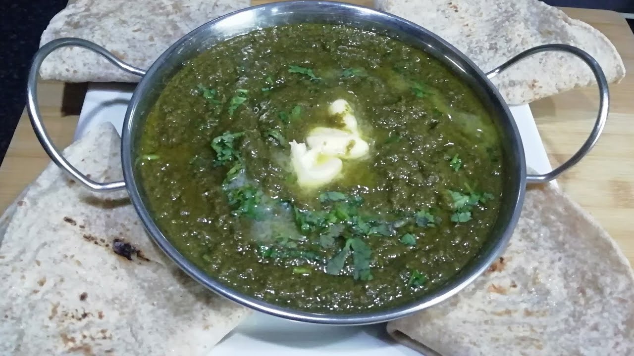 Sarson ka saag Traditional Recipe punjabi sarson ka saag with Roti☘️🍀🍀🍀 ...