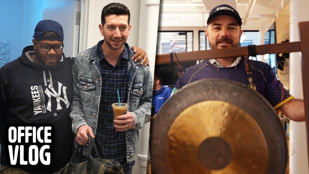 We got a birthday gong & Jerry Blevins visits the office! | Office Vlog ...