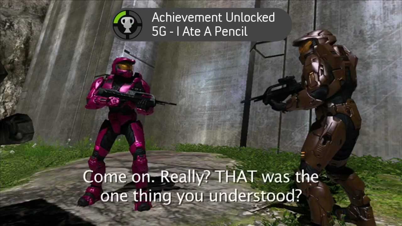 Red vs Blue - I Ate A Pencil, Chupathingy and Bleep Bloop Achievement ...