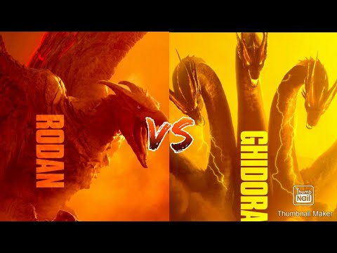 Rodan vs ghidorah toy film (king of the monsters) - YouTube