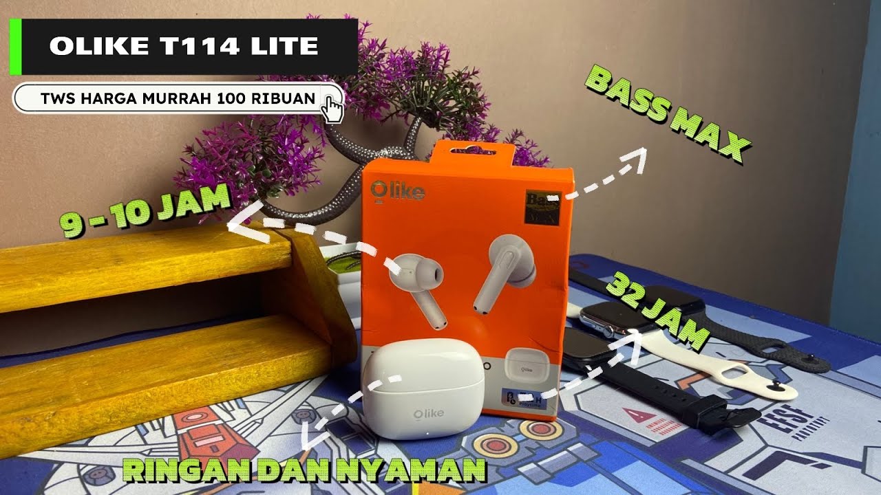 Riview Jujur Olike T114 Lite - TWS Murah Bass Megah & Tes Suara - YouTube