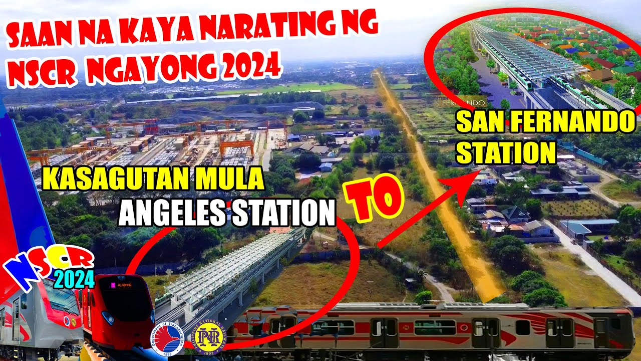 nscr line from angeles station to san fernando station more than 14 km ...
