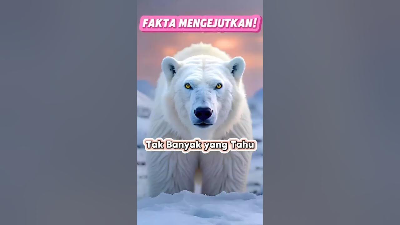 6 FAKTA UNIK BERUANG KUTUB YANG JARANG DIKETAHUI! #faktahewan #faktaunik #beruang #viralvideo # ...