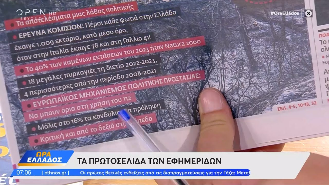 Εφημερίδες 16/08/2024: Τα πρωτοσέλιδα | Ethnos - YouTube