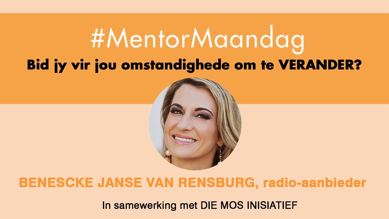 #MENTORMAANDAG – gratis LEWENSAFRIGTING elke MAANDAG om 20:00! - YouTube