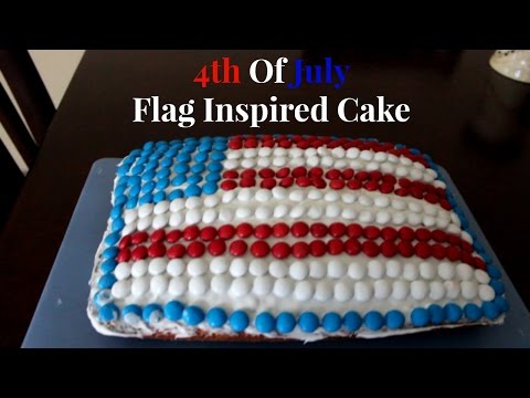 4th of July Flag Inspired Cake| Coffee Date Thursday