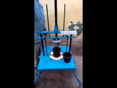 COW DUNG FLOWER POT MACHINE By Loyal Bharat 9810036498 - YouTube