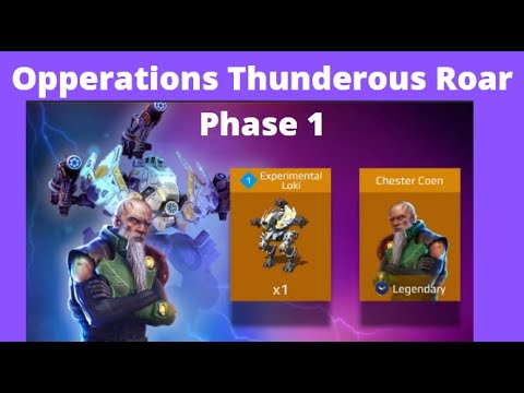 War Robots, Opperation tunder roar, legendary loki pilot and limited ...