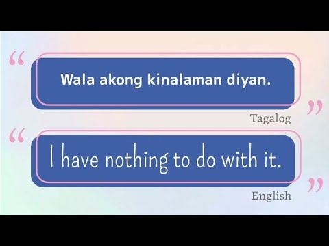 Daily English-Tagalog Dialogue - YouTube
