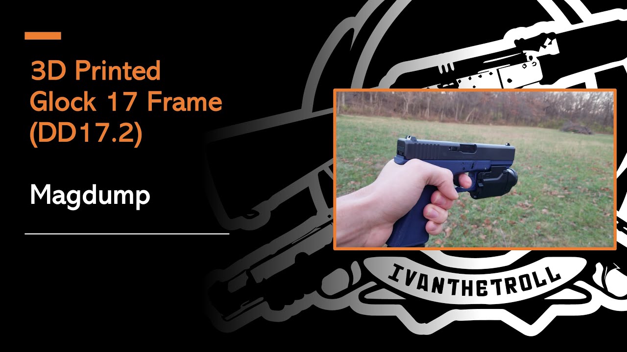3D Printed Glock 17 Frame Magdump - YouTube