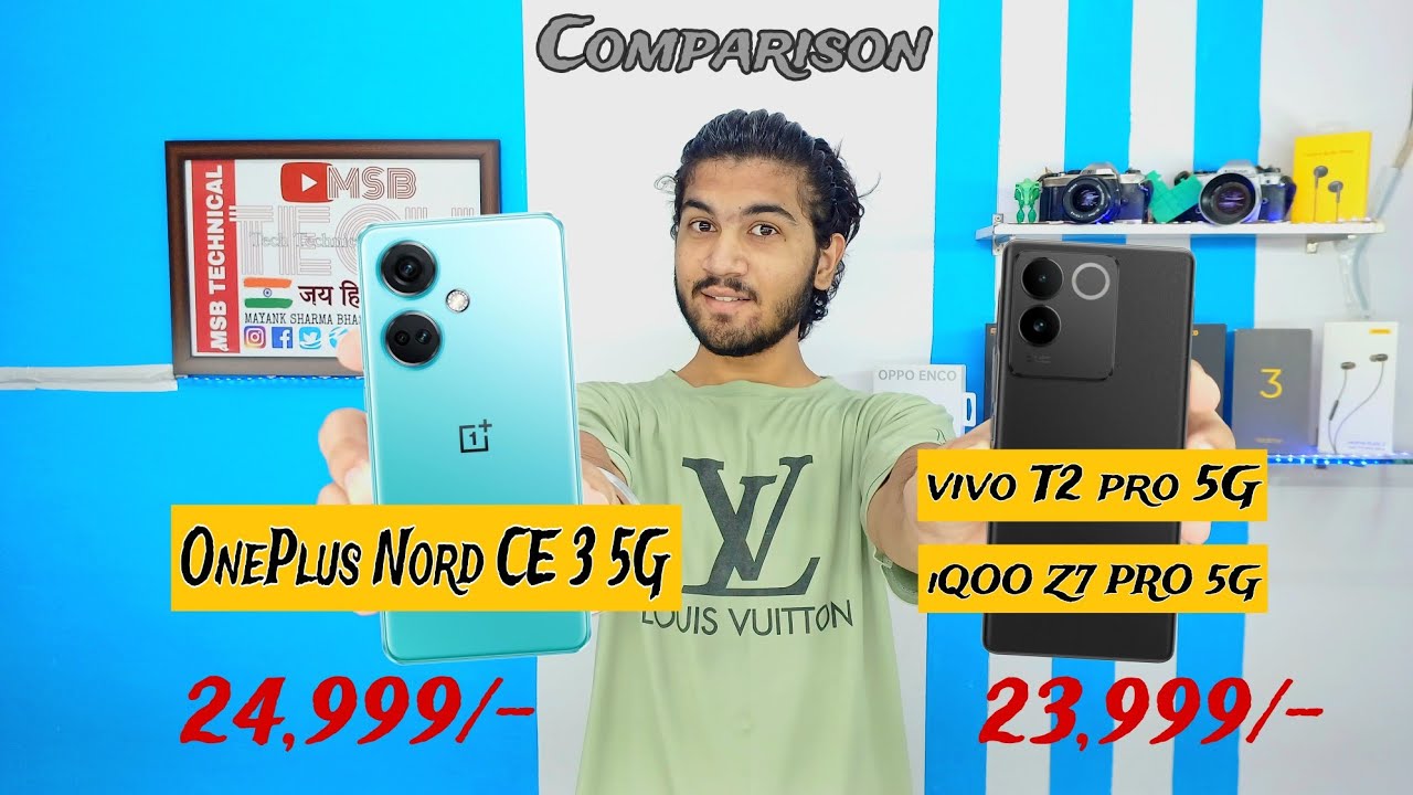 OnePlus Nord CE 3 vs vivo T2 Pro vs iQOO Z7 PRO || Snapdragon 782G vs ...