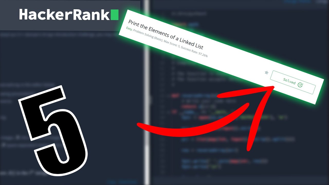 Print Elements Of Linked List Hackerrank Python Solution And Explaination Youtube 0970
