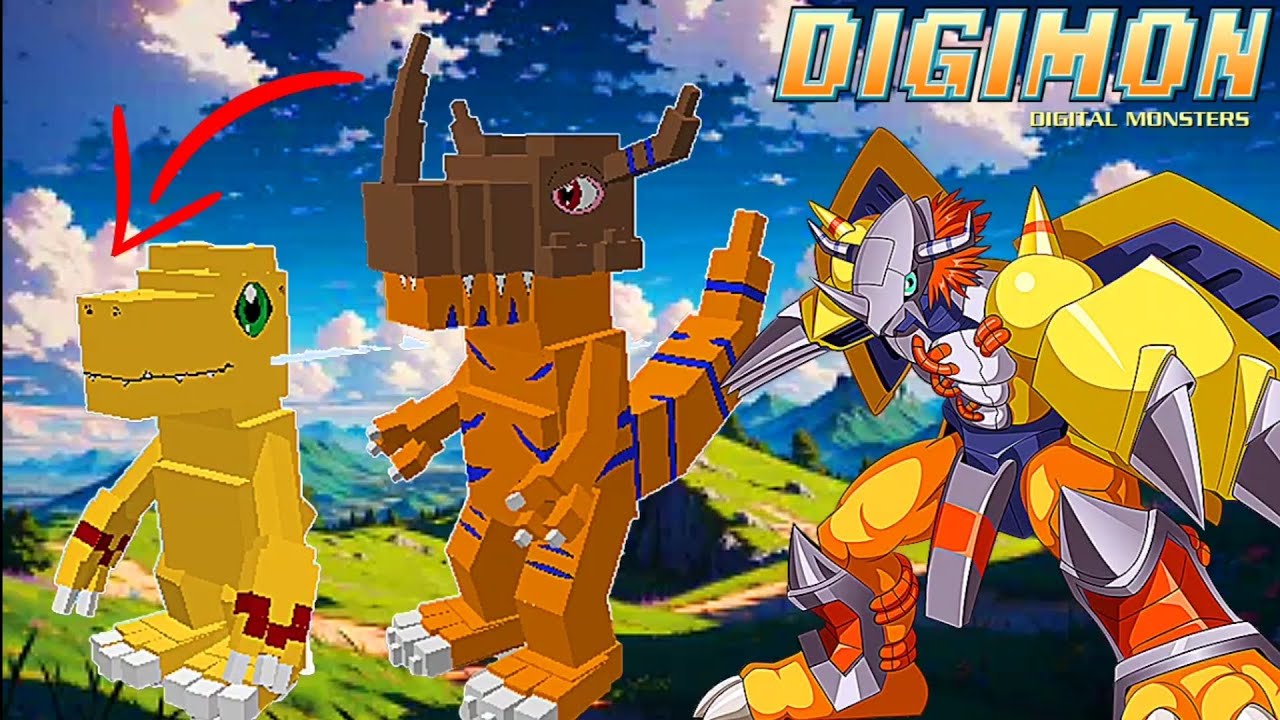 Essa ADDONS De Digimon Está Muito Incrível Para O MCPE!! (Minecraft ...