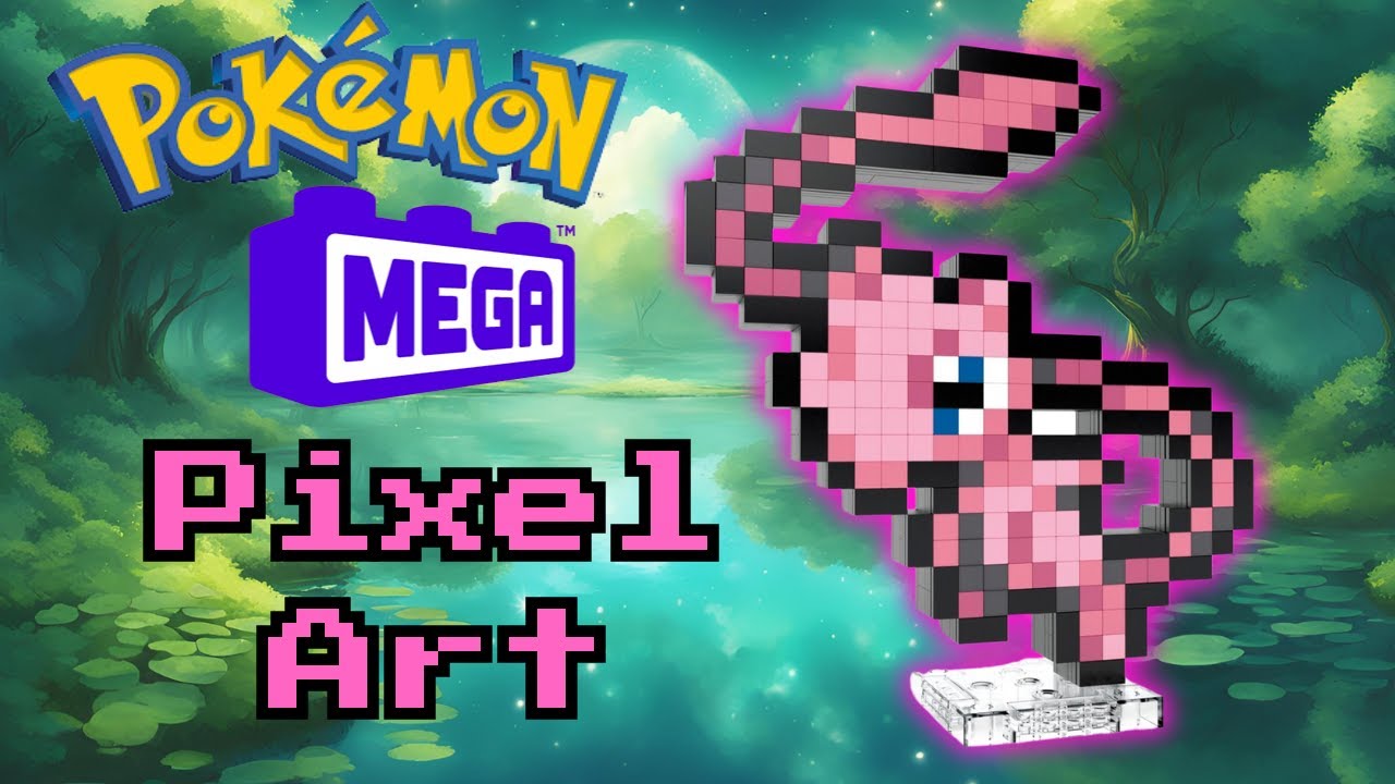 🔴*LIVE* Pokemon Mega Mew Pixel Art Build & Review - YouTube