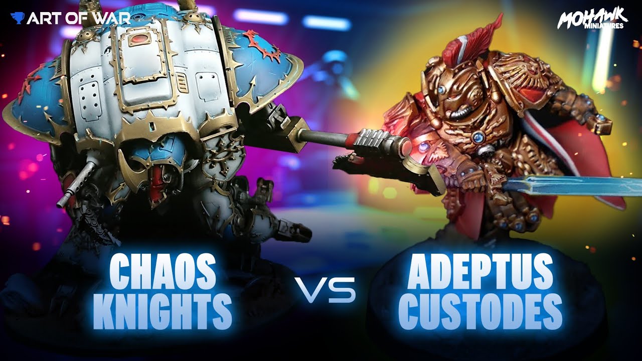 Chaos Knights vs Custodes Battle Report Warhammer 40k 10th Edition ...