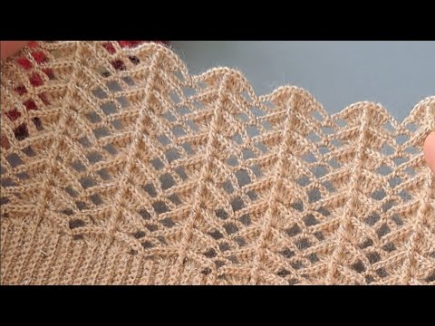 Elegant crochet pattern /Zarif tığ işi örgü modeli #crochetblouse 