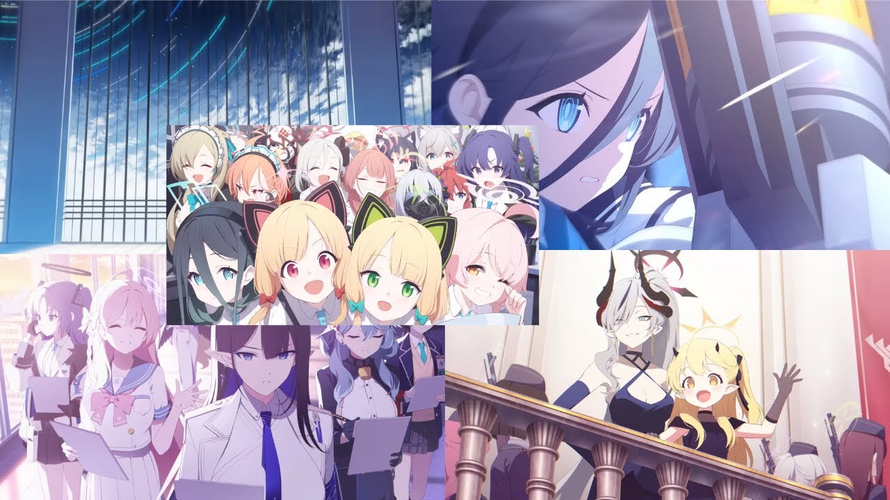 블루아카이브 1st pv, 2nd pv, 3rd pv, 4th pv, 5th pv를 섞어보았다 ブルーアーカイブのpvを混ぜて見た ...