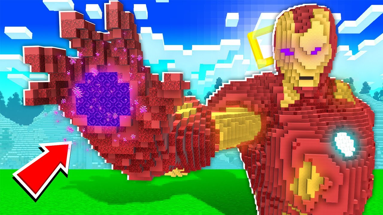 NOOB VS PRO : GOING INSIDE IRON MAN IN MINECRAFT - YouTube