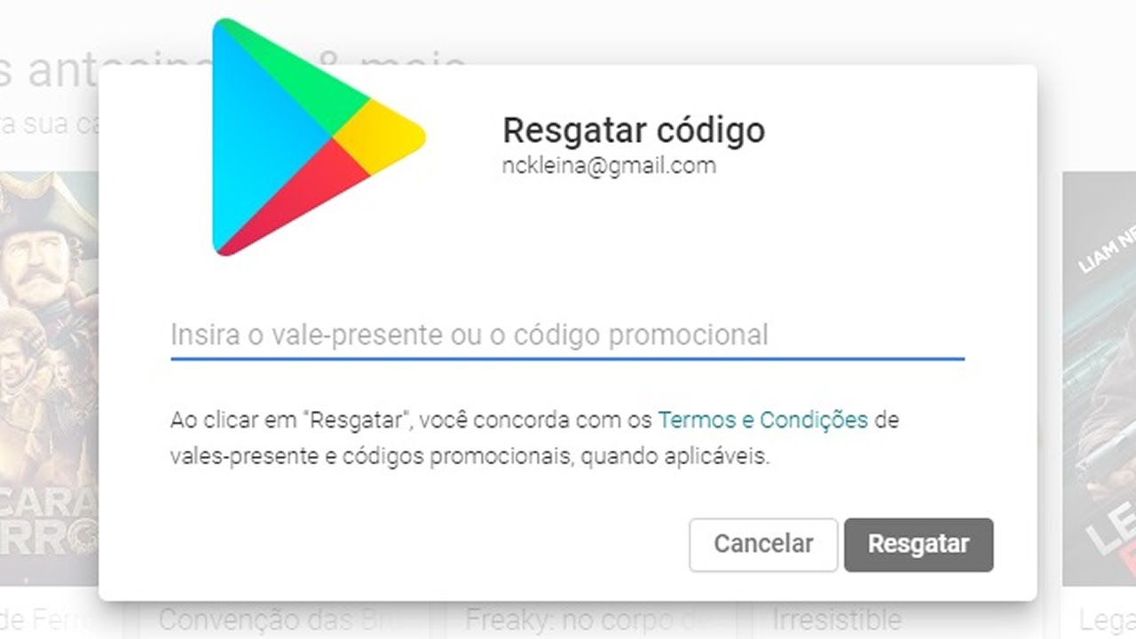 Como RESGATAR / ATIVAR CÓDIGO em CELULAR ou TABLET ANDROID (Gift Card ...