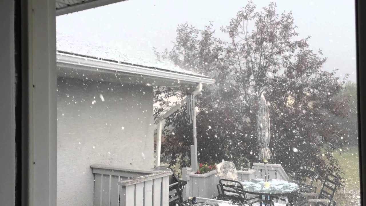 Insane Hail Storm - Airdrie, AB - August 7, 2014 - YouTube