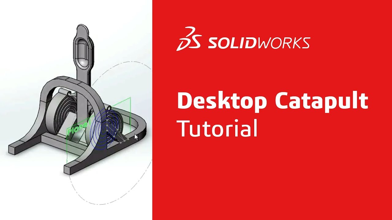 Desktop Catapult - Time Lapse Tutorial - SOLIDWORKS - YouTube