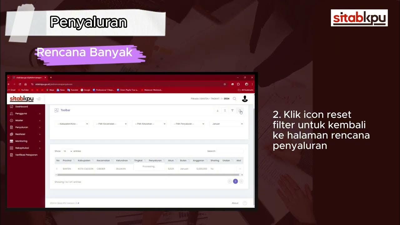 Aplikasi SITAB Pilkada (Provinsi) - YouTube