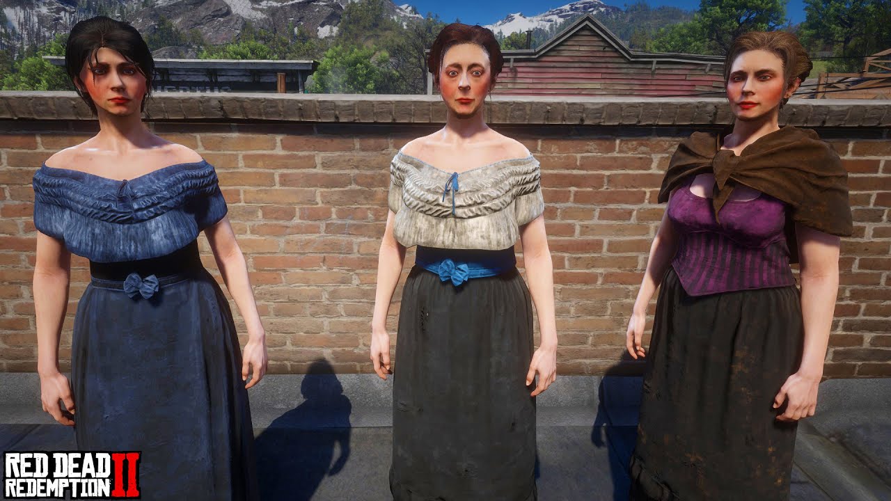 Valentine Prostitutes All Outfits And Models Rdr2 Youtube