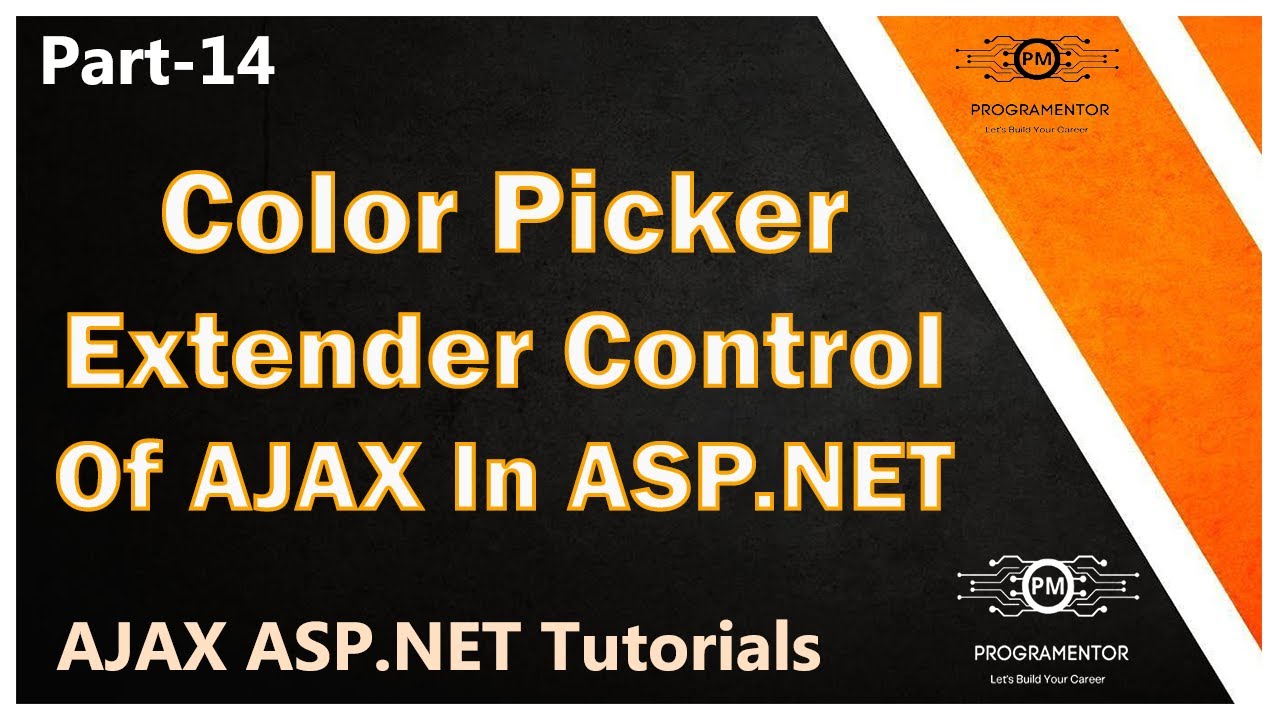 14 | Color Picker Extender Control Of AJAX ASP.NET | AJAX ASP.NET Tutorials | ASP.NET (Hindi ...