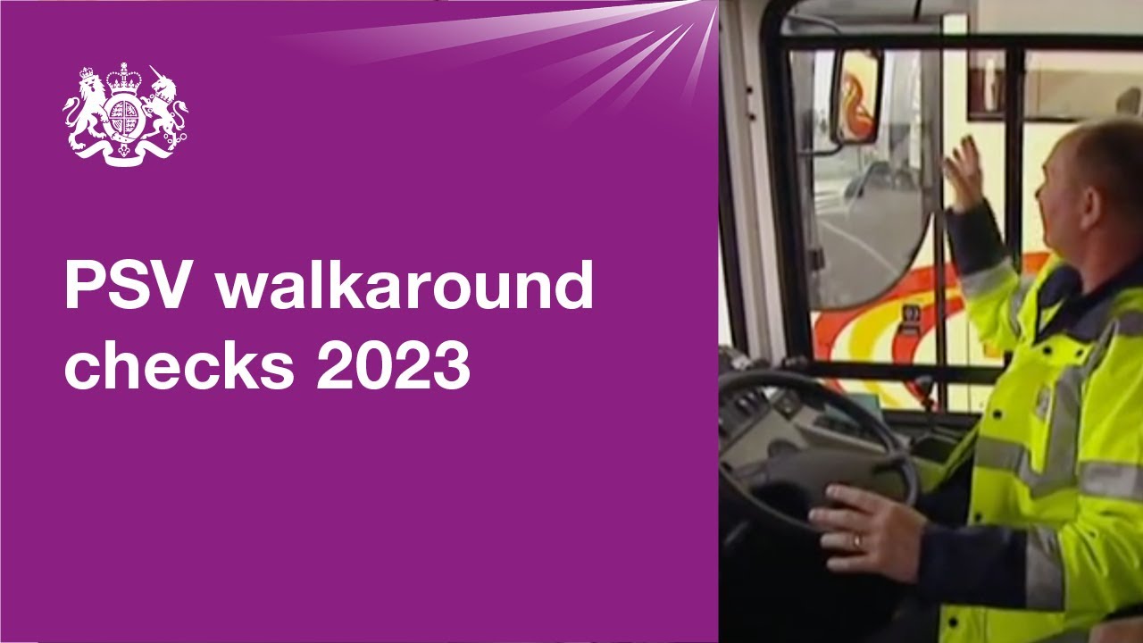 PSV driver's daily walkaround checks - YouTube